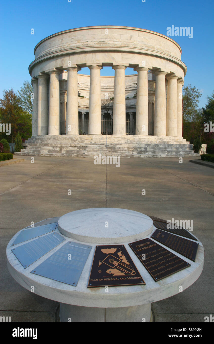 President Warren G Harding Memorial Marion Ohio Built of White Georgian ...