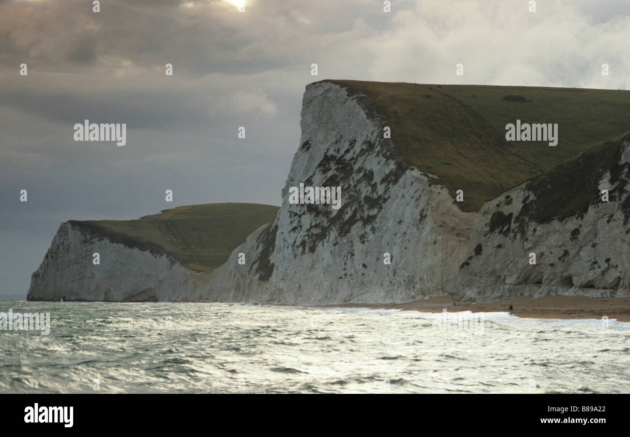 White cliffs, Lulworth, Dorset, UK Stock Photo - Alamy
