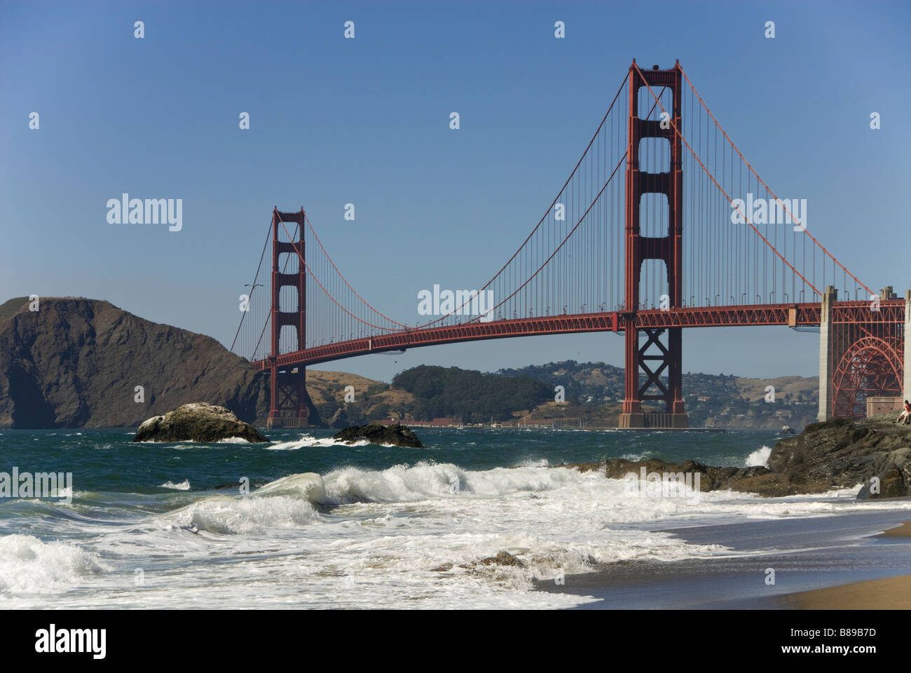 San Francisco Baker Beach with Golden Gate Bridge in background Photo 2 ...