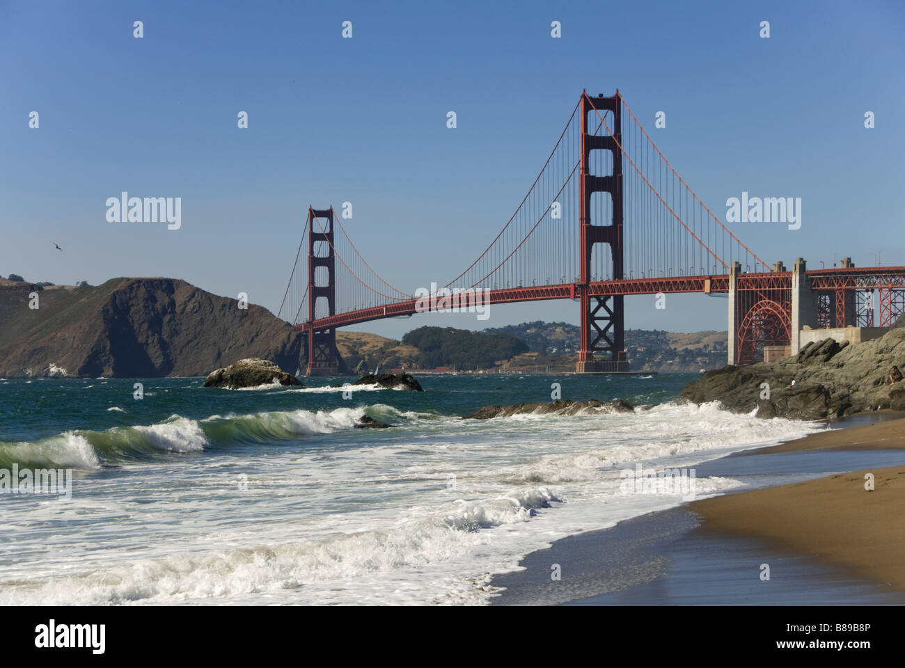 San Francisco Baker Beach with Golden Gate Bridge in background Photo 2 ...