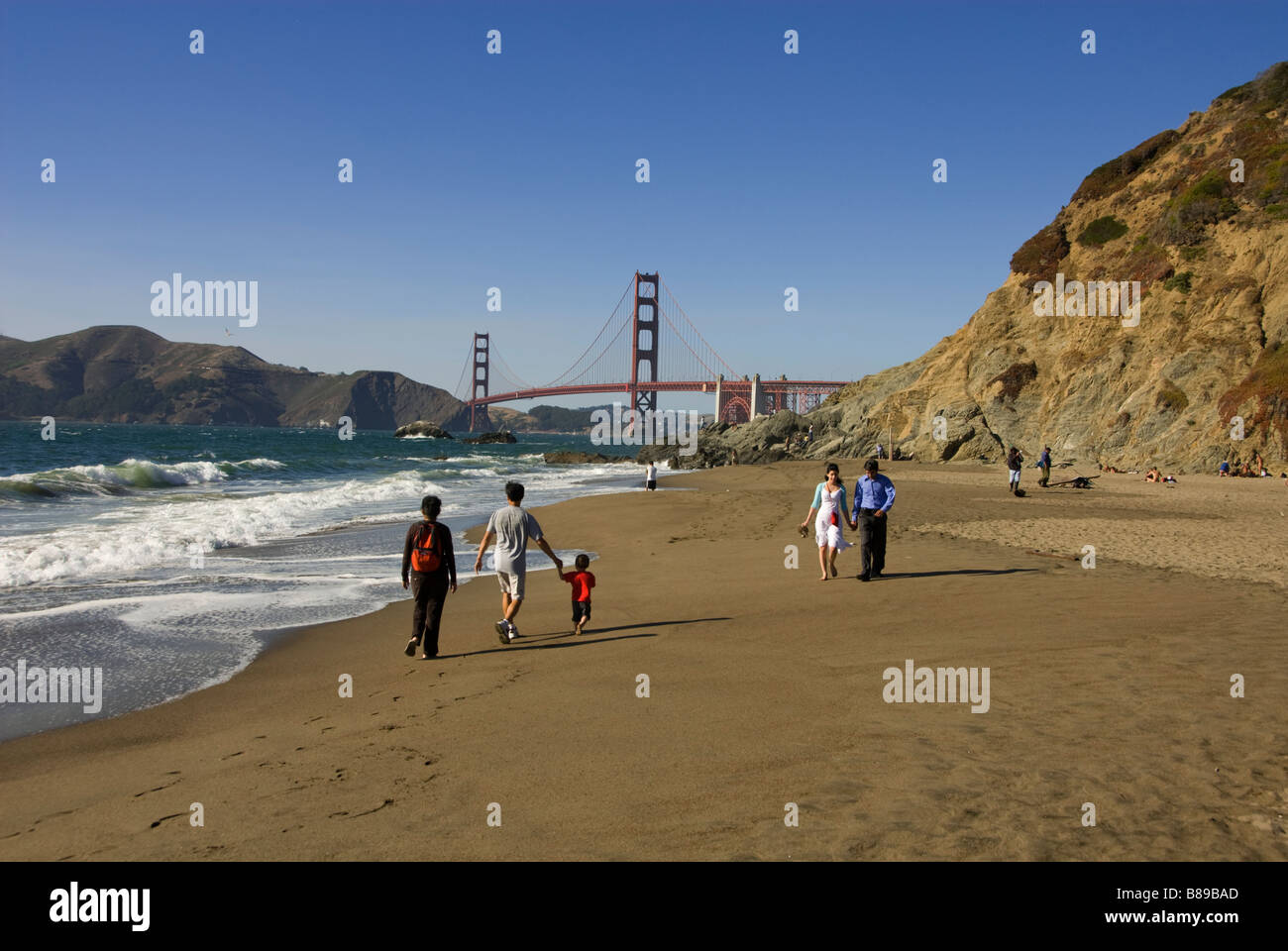 San Francisco Baker Beach with Golden Gate Bridge in background Photo 2 ...