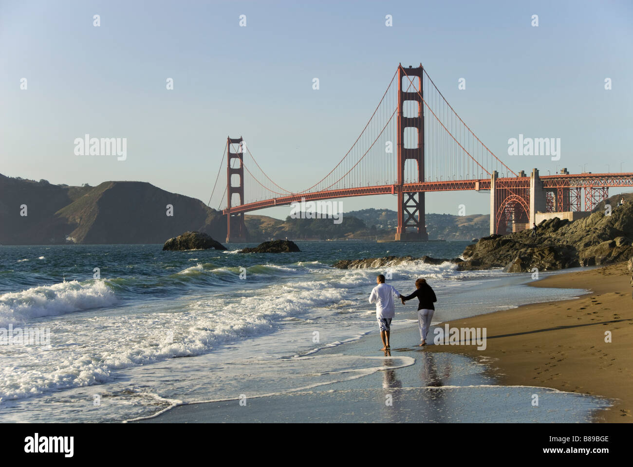 San Francisco Baker Beach with Golden Gate Bridge in background Photo 2 ...