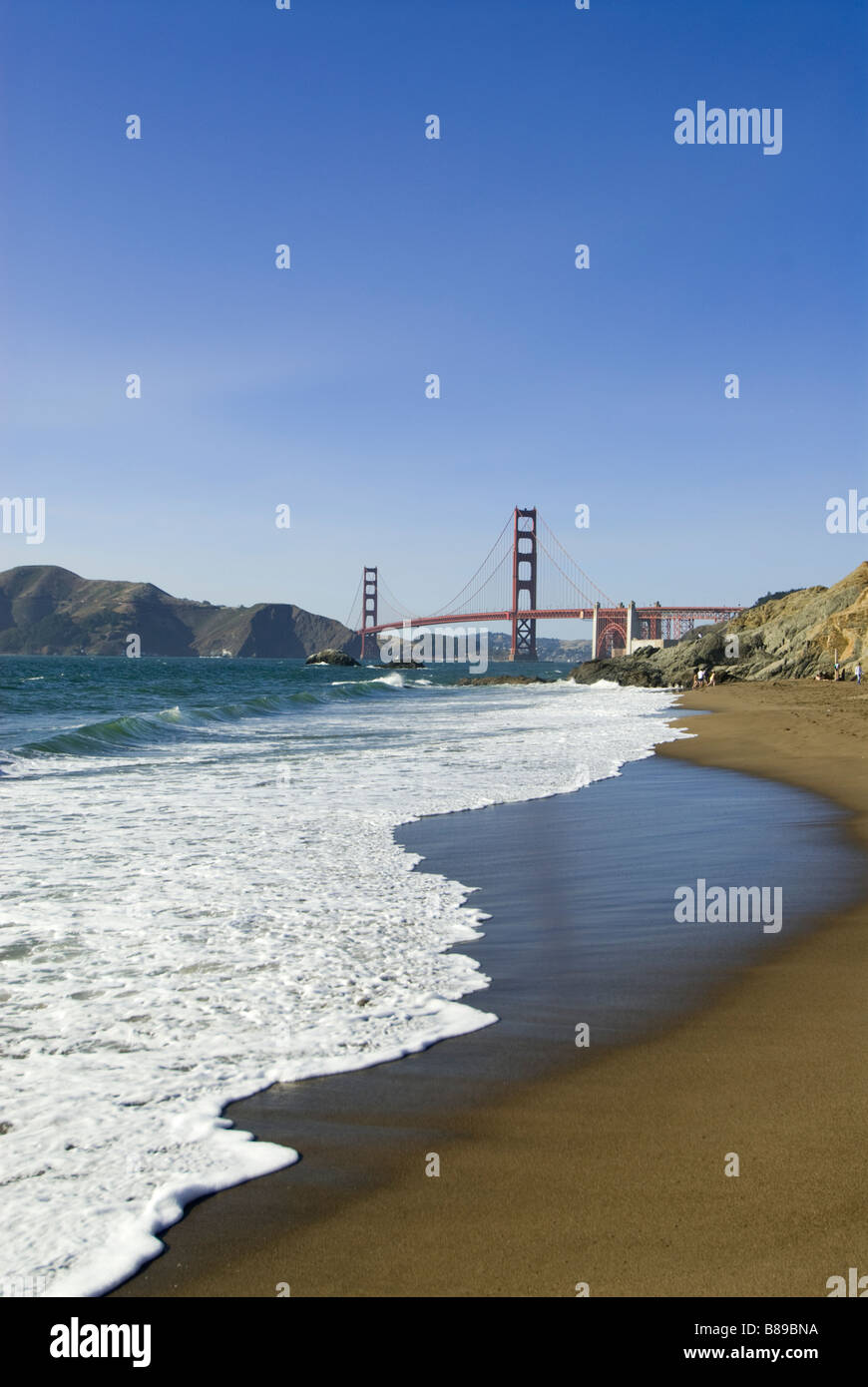 San Francisco Baker Beach with Golden Gate Bridge in background Photo 2 ...