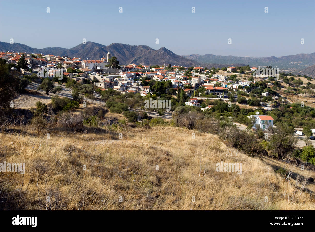 View of the city of Lefkara, South Cyprus Stock Photo - Alamy