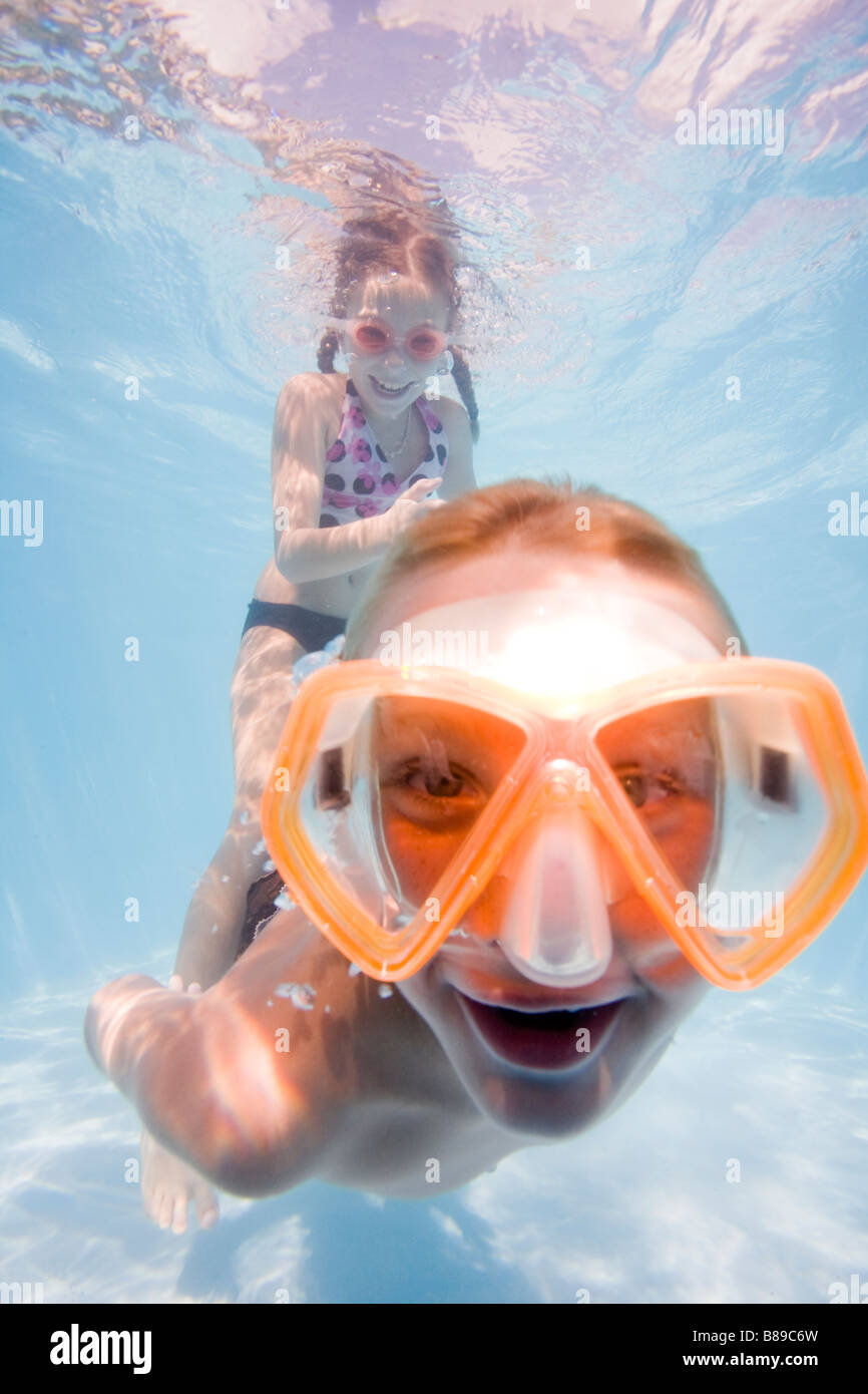 Kids holiday pool bikini hi-res stock photography and images - Alamy