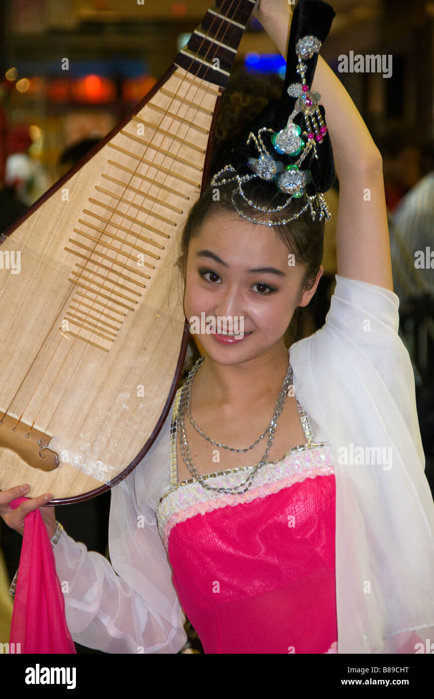 Chinese performer backstage at Chinese New Year show in Bangkok ...