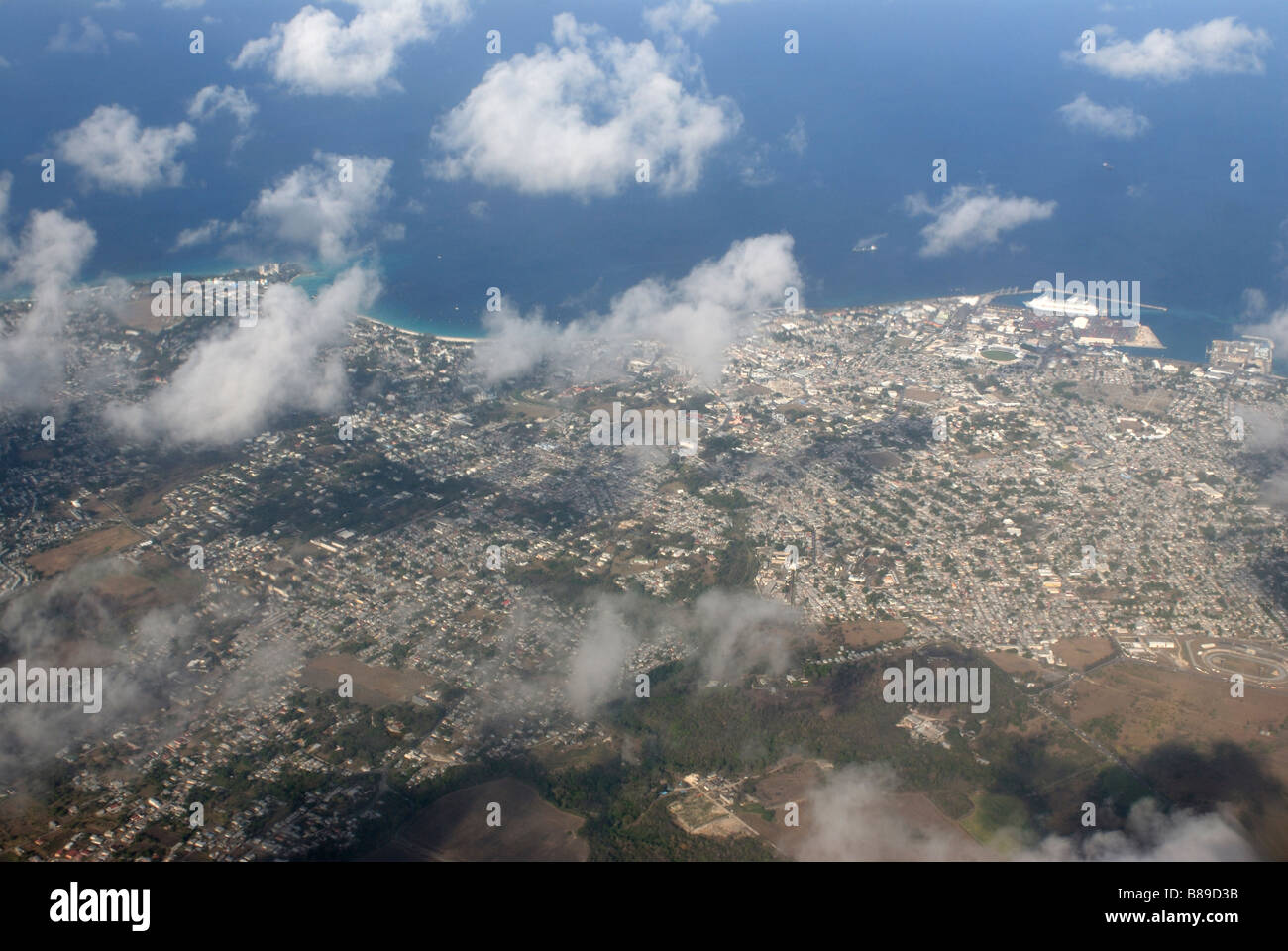 Caribbean barbados aerial view hi-res stock photography and images - Alamy