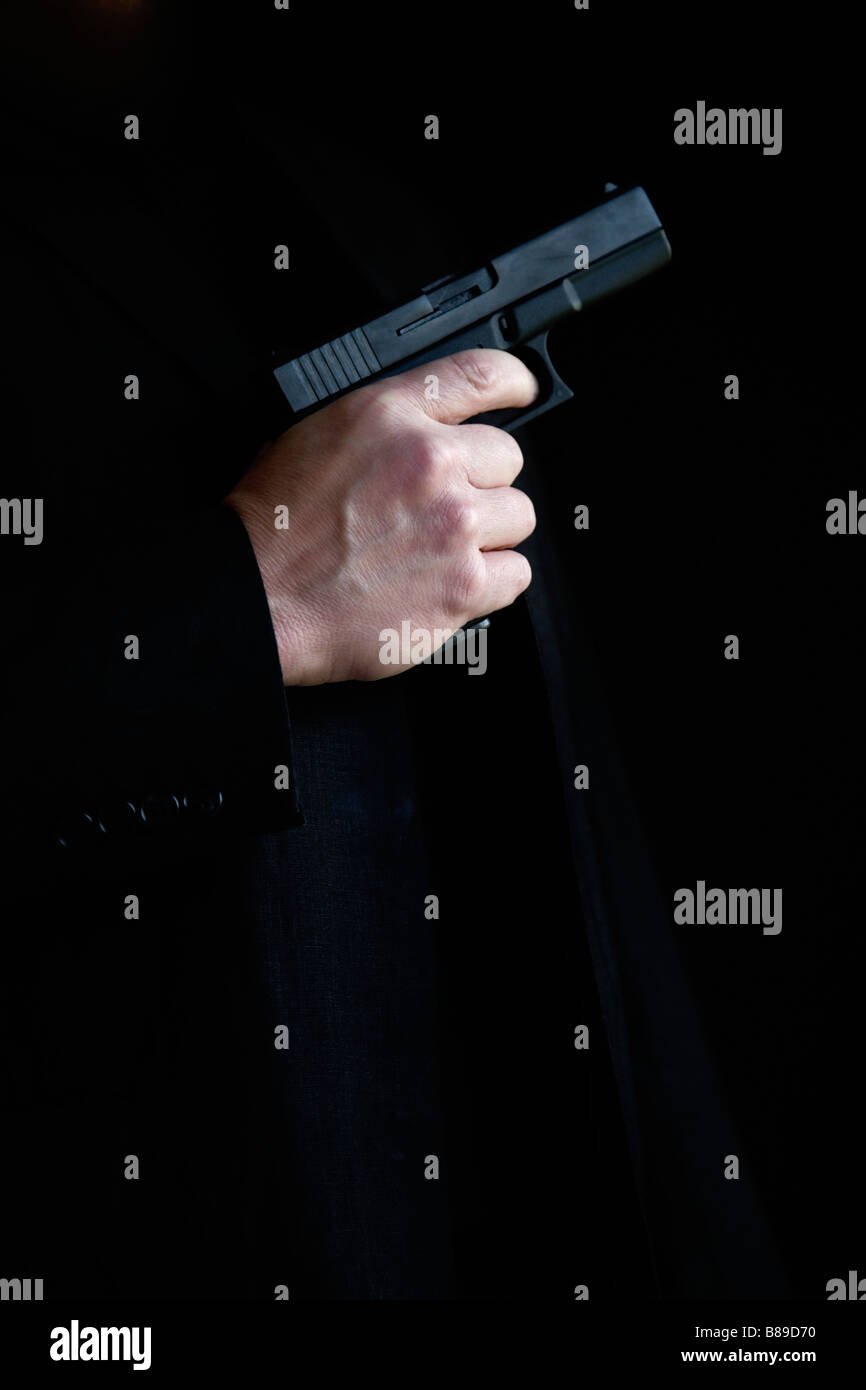Gun pistol side view hi-res stock photography and images - Alamy
