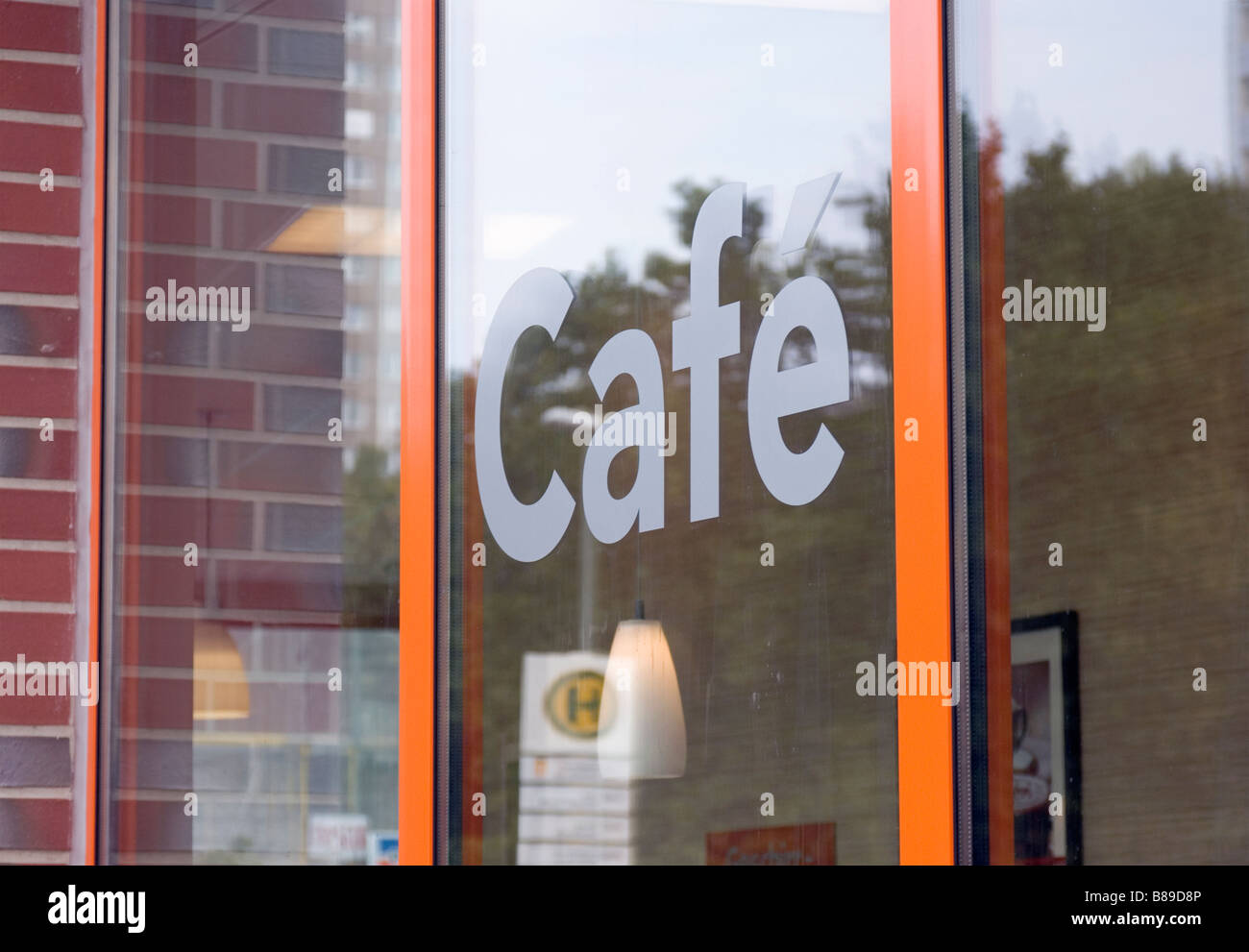 Cafe sign in Berlin Stock Photo - Alamy