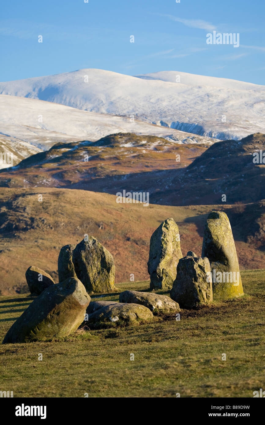 Castlerigg Stone Circle, Keswick, Cumbria, standing stones, rock ...