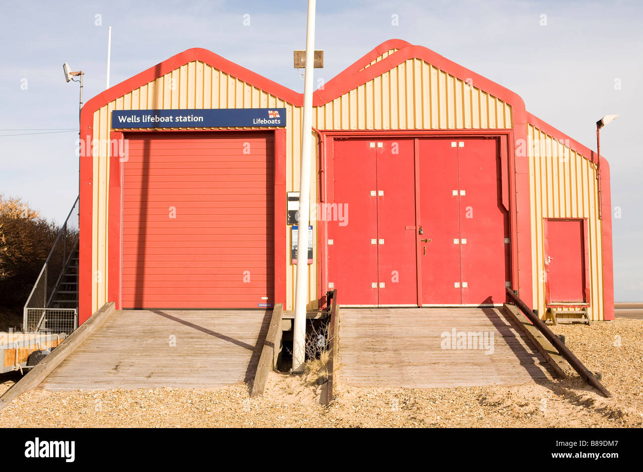 Bright orange lifeboat hi-res stock photography and images - Alamy