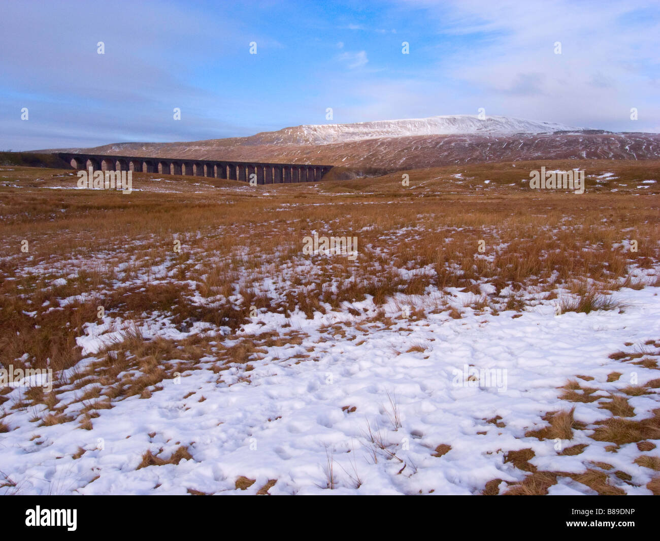 Ribblehead Viaduct and Whernside Ribblehead North Yorkshire Stock Photo ...