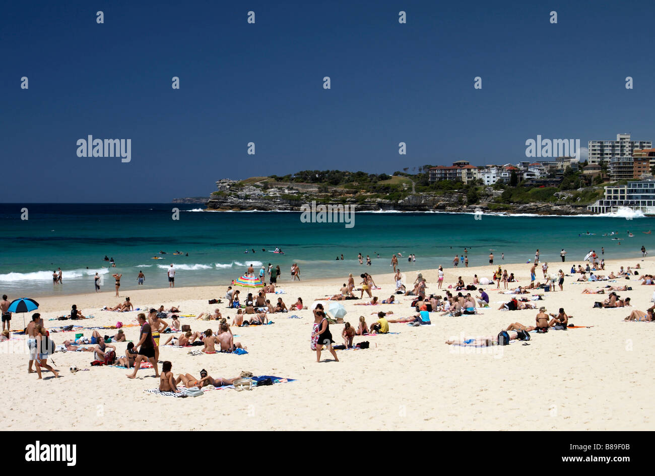 Bondi Beach in the summer, Sydney Stock Photo - Alamy