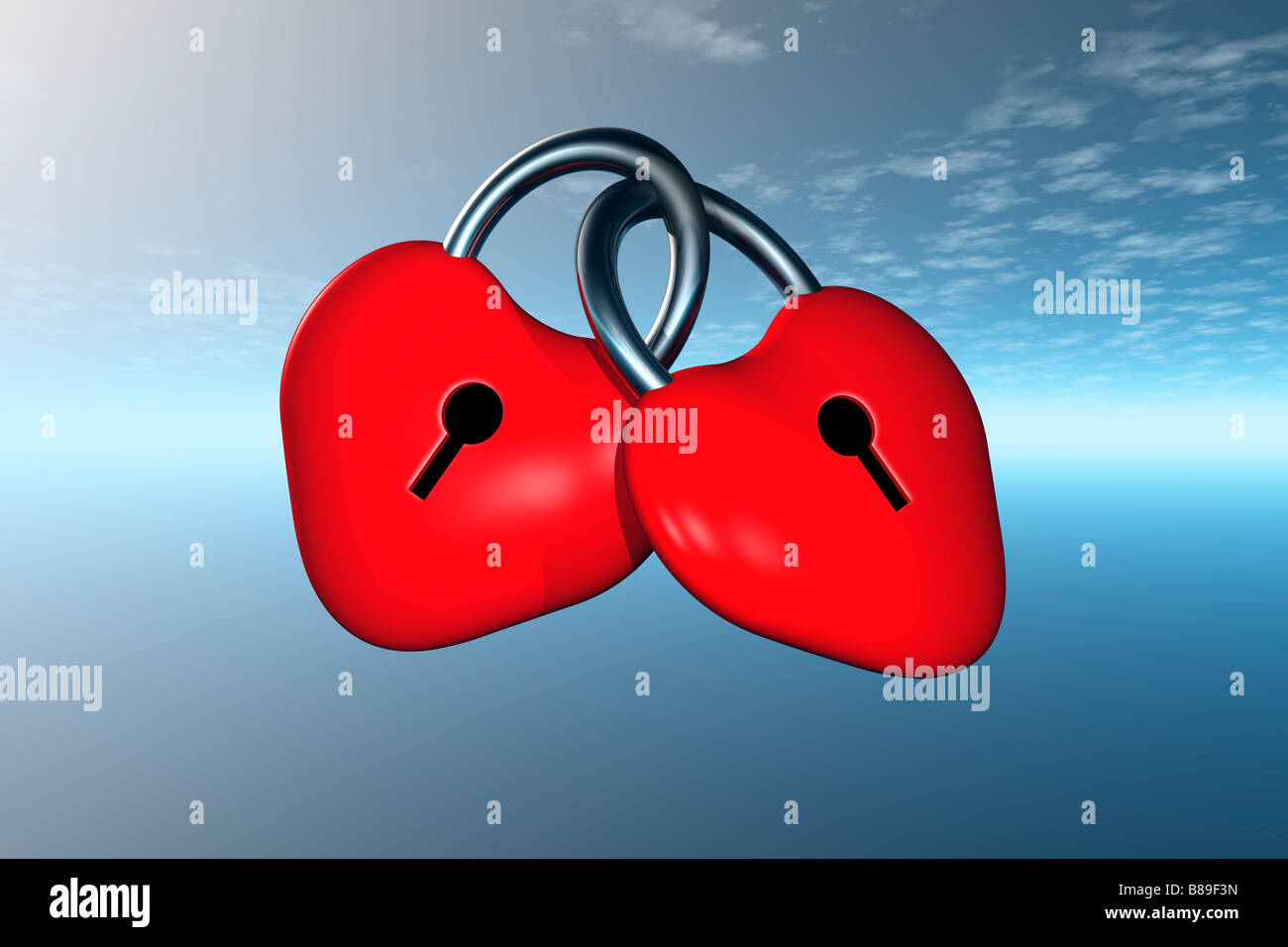 Interlocking hearts hi-res stock photography and images - Alamy