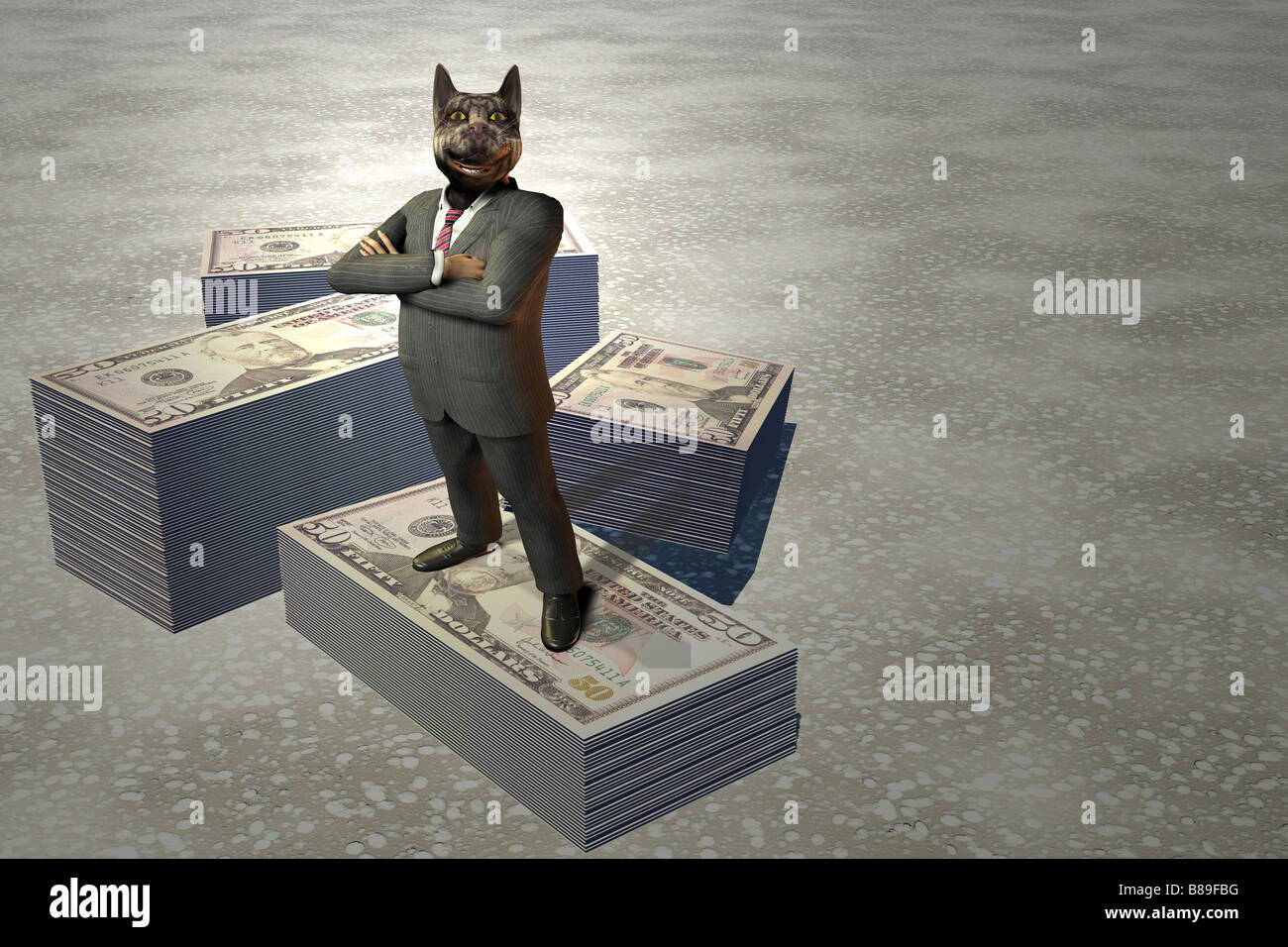 Fat cat businessman hi-res stock photography and images - Alamy