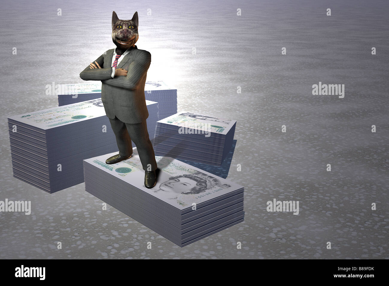 Fat cat businessman hi-res stock photography and images - Alamy