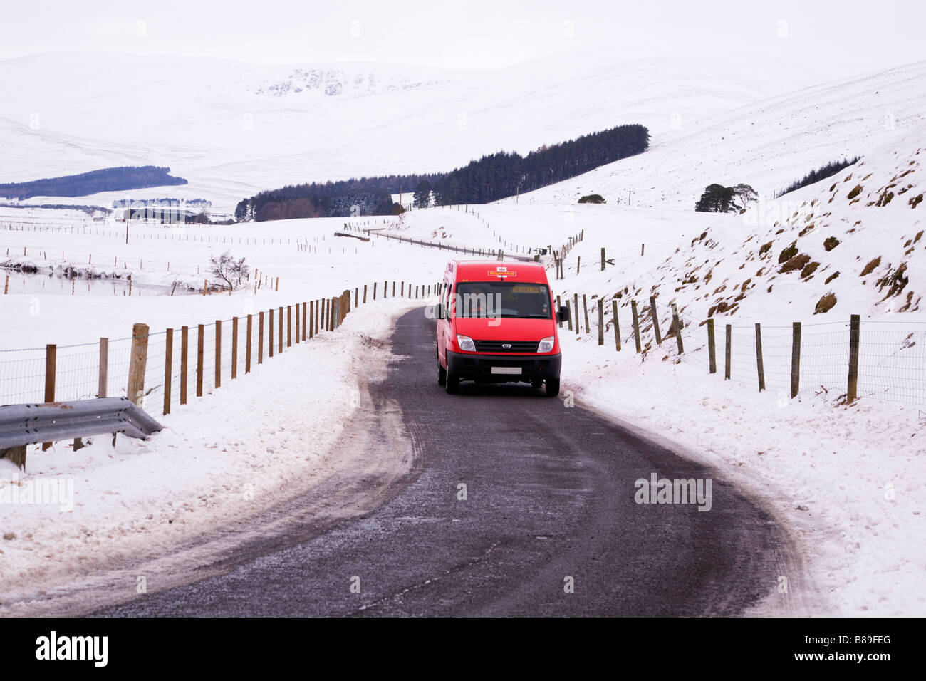 Mail van snow hi-res stock photography and images - Alamy