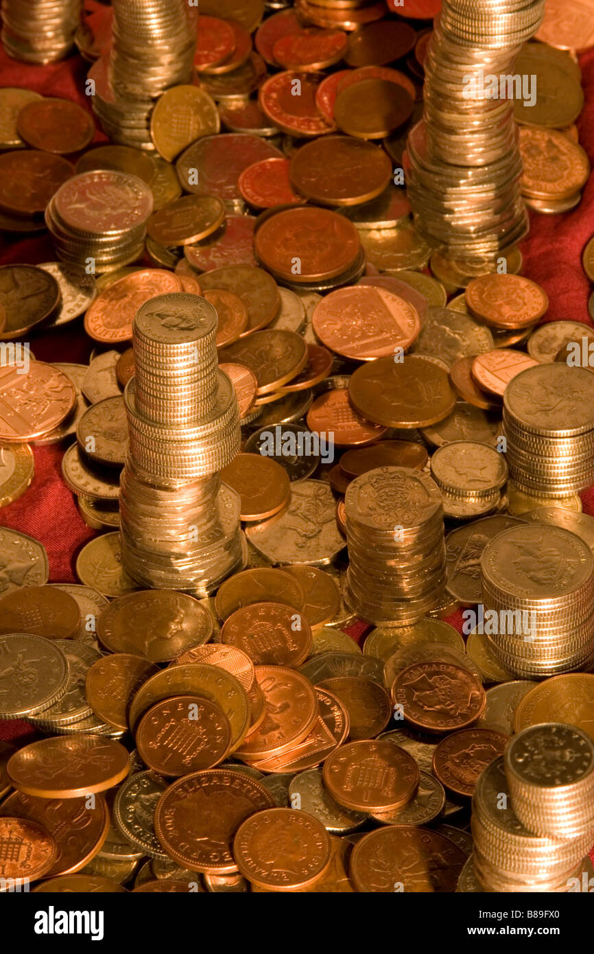 A pile of coins Stock Photo - Alamy