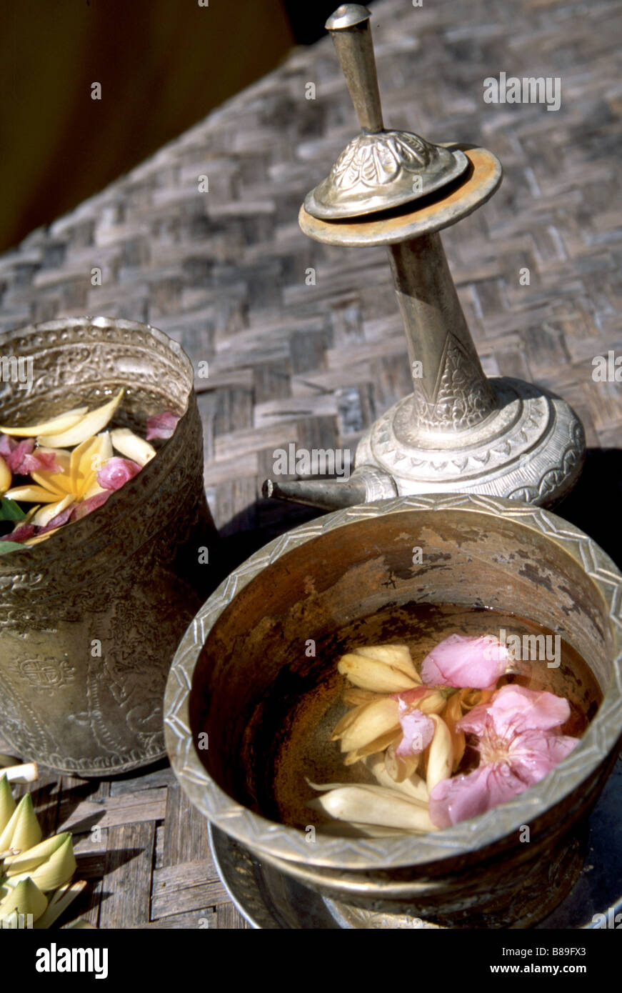 Bali Temple offerings Stock Photo - Alamy