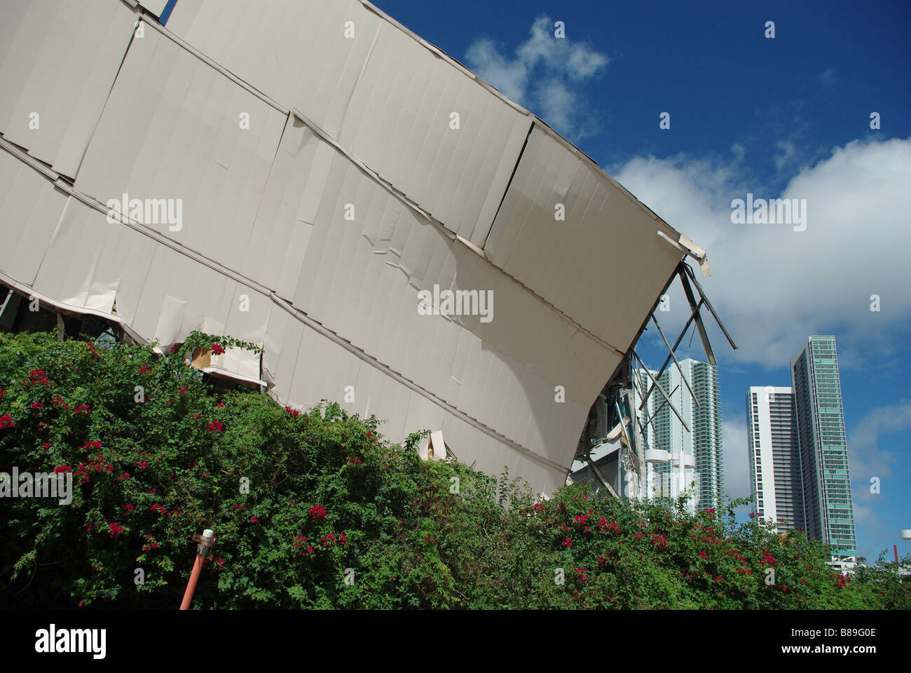 Miami Arena in a process of demolition Stock Photo - Alamy