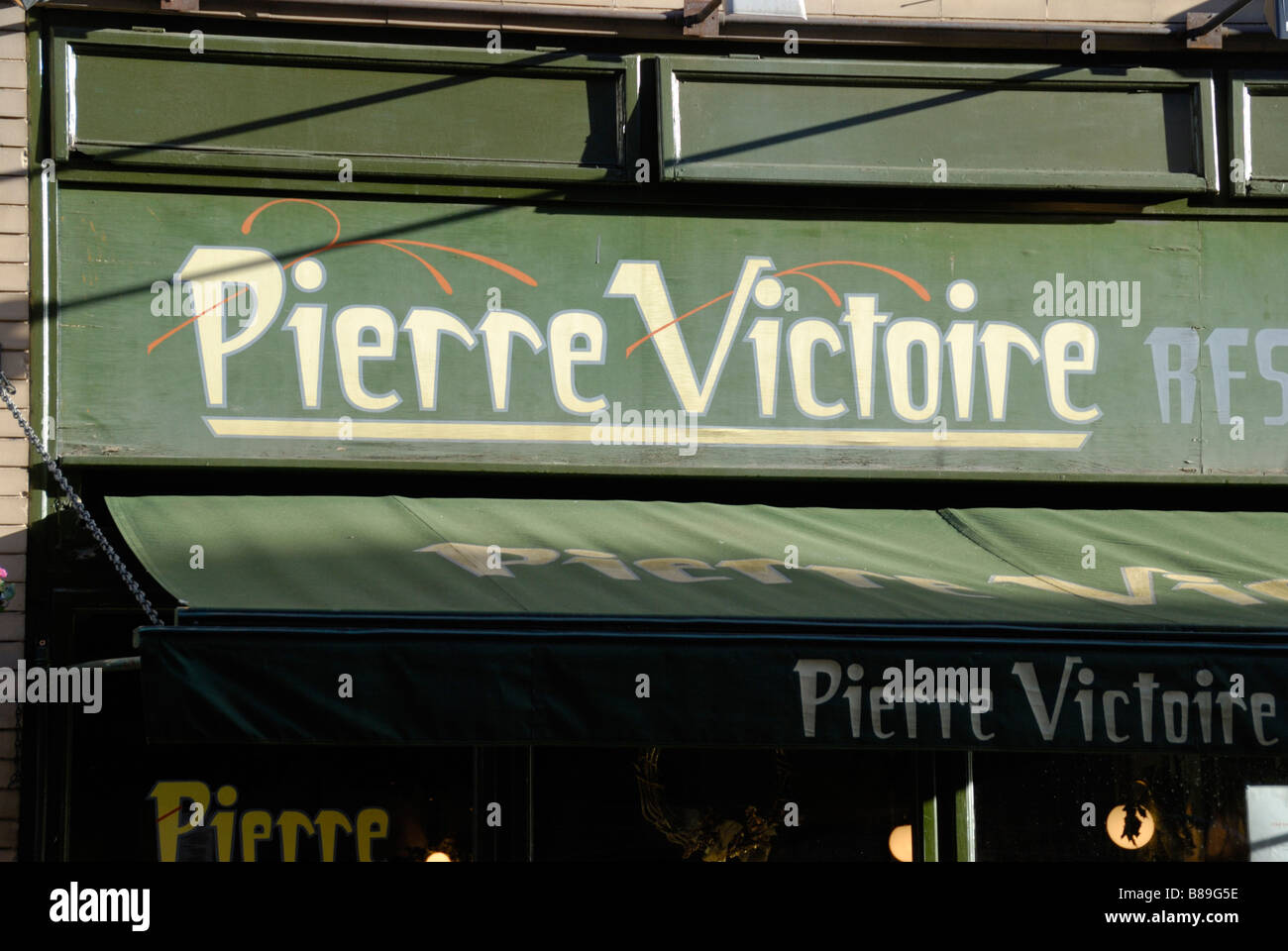 Pierre Victoire restaurant in Dean Street Soho London England Stock ...