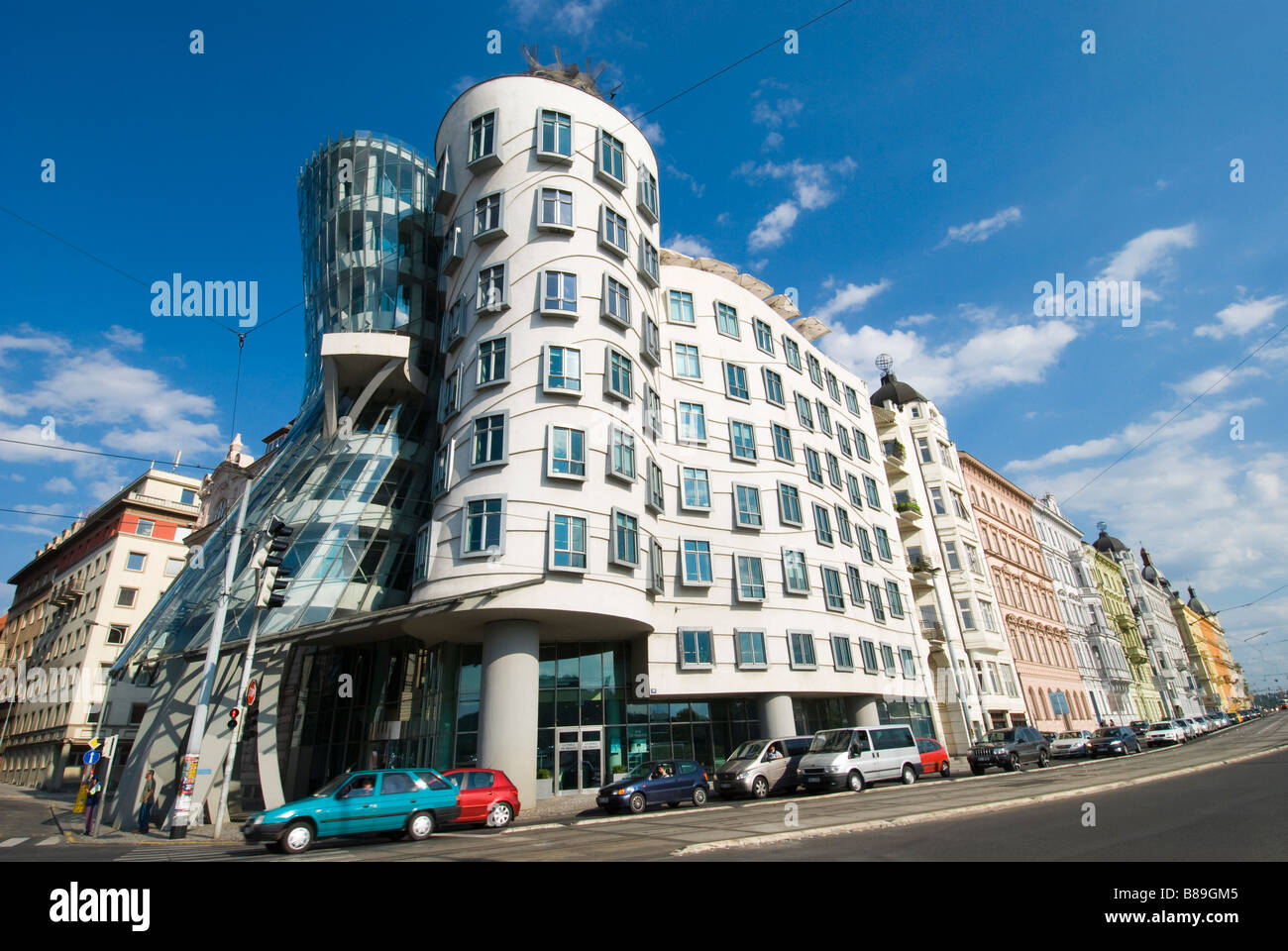 modern architecture Dancing House Prague Czech Republic Stock Photo - Alamy