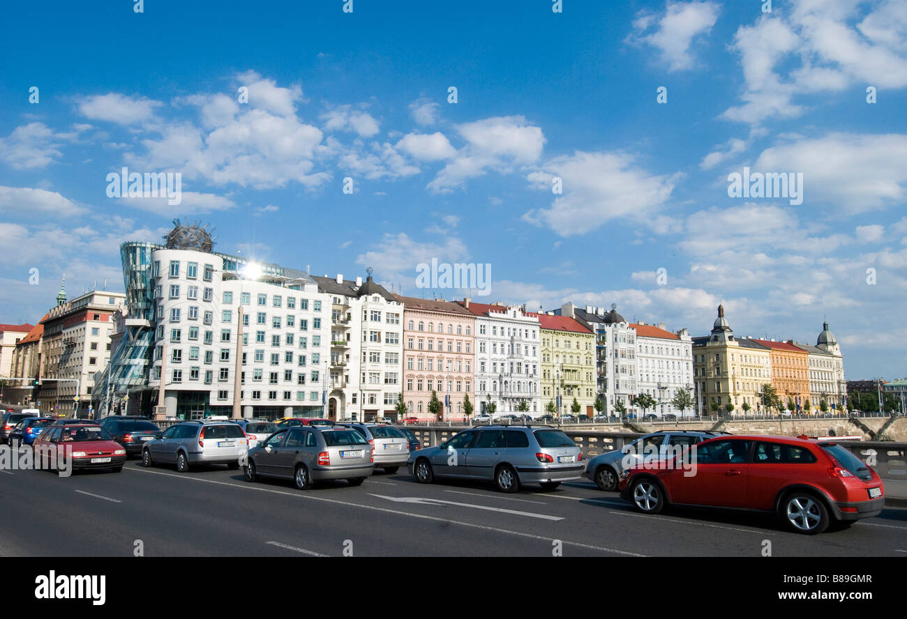 modern architecture Dancing House Prague Czech Republic Stock Photo - Alamy
