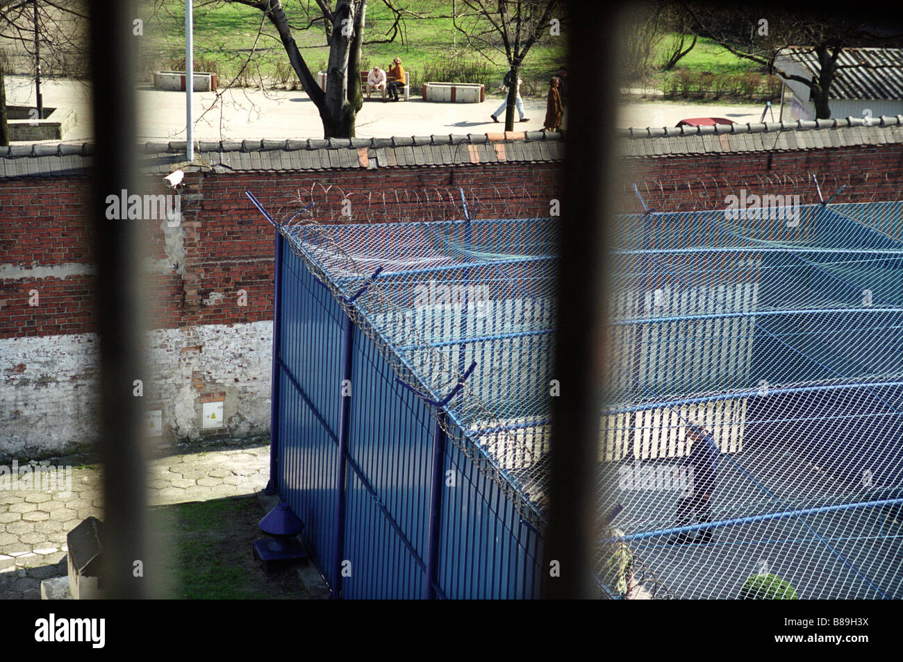 A view to the outside world from prison cell, Poland Stock Photo - Alamy