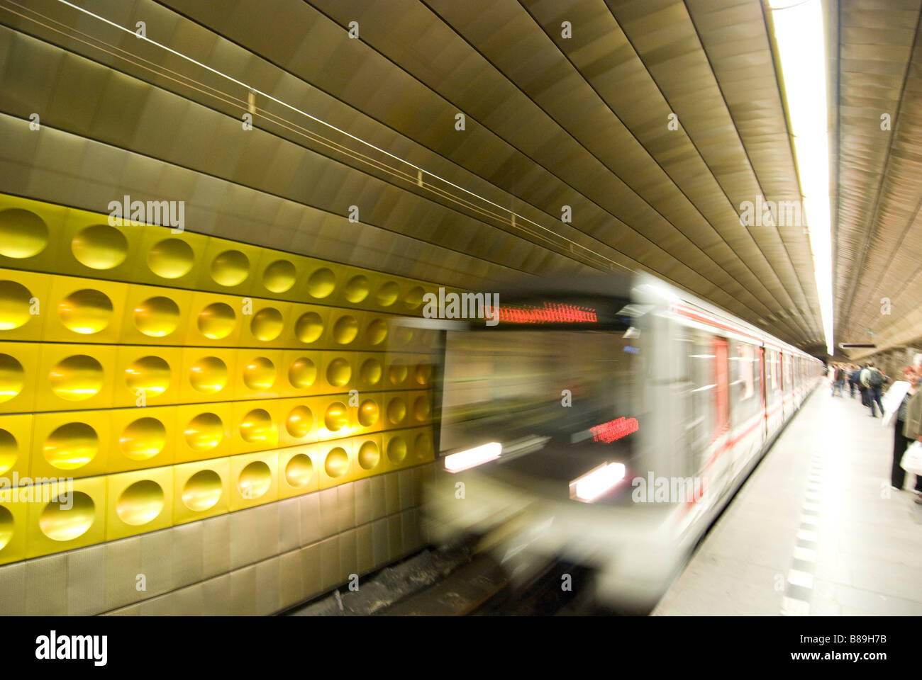transport underground Prague Czech Republic Stock Photo - Alamy