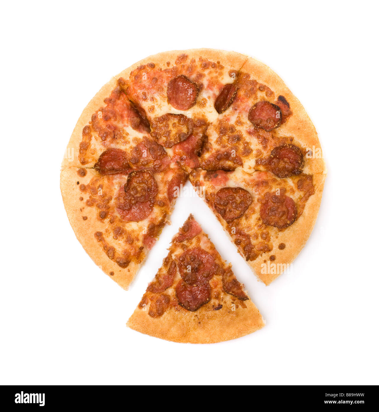 Slice pepperoni pizza cut out Cut Out Stock Images & Pictures - Alamy