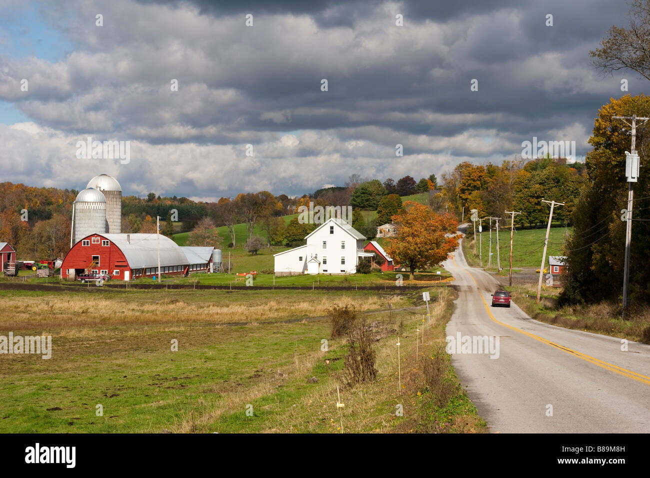 A rural farm in Vermont October 9 2008 Stock Photo - Alamy