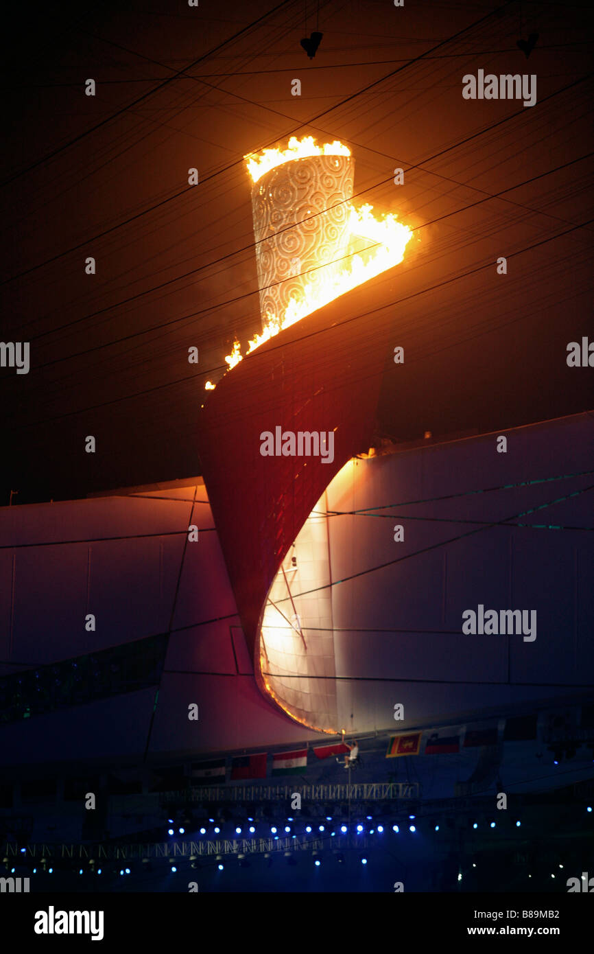 Flaming Torch On National Stadium,Beijing,China Stock Photo - Alamy