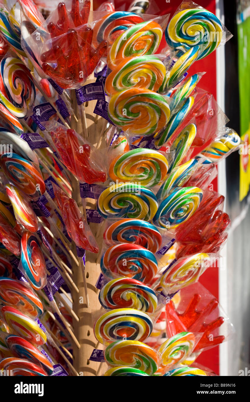 Whirly Sweet Lollies Stock Photo - Alamy