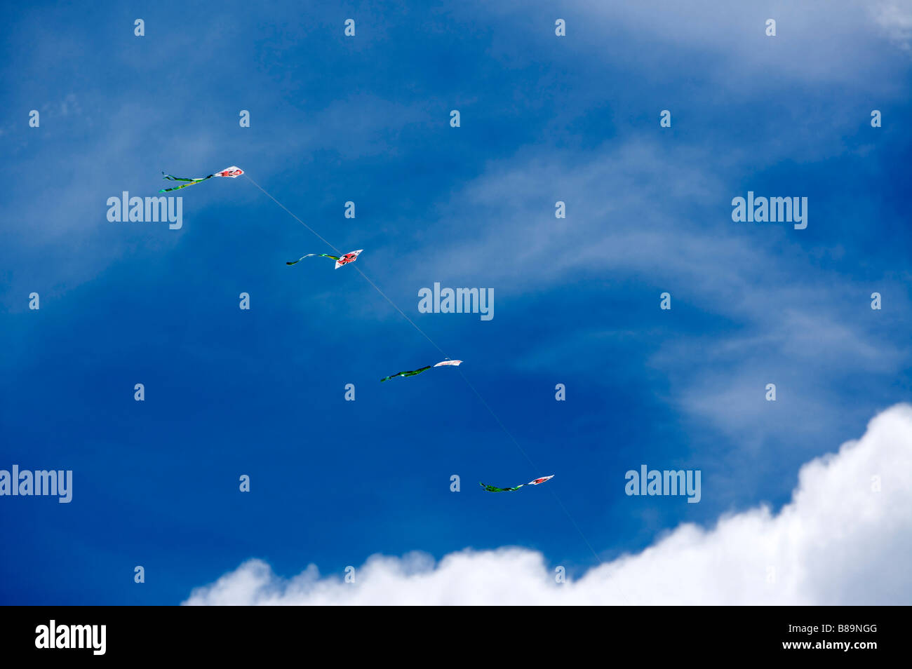 Kites flying in the sky Stock Photo - Alamy
