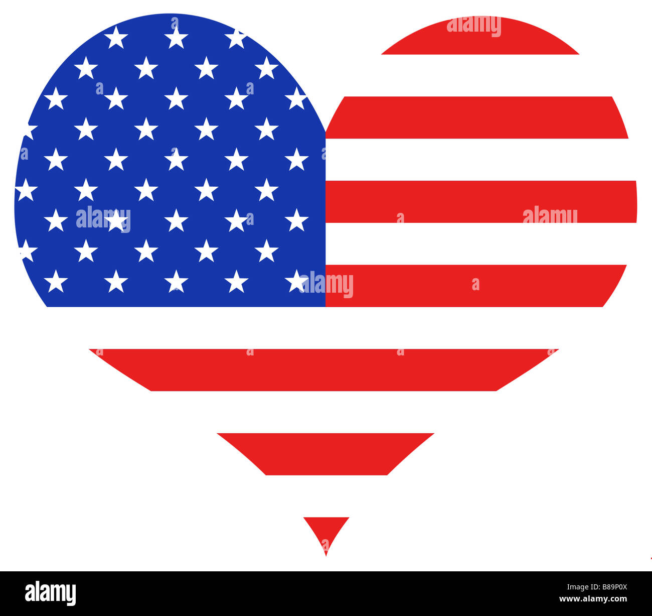 USA heart shaped flag Stock Photo - Alamy