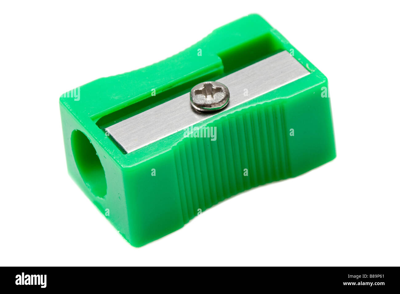 Photo of one pencil sharpener on a over white background Stock Photo ...