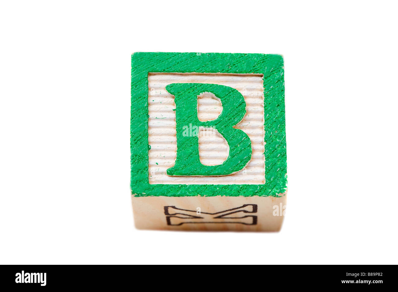 One alphabet learning block isolated over white Stock Photo - Alamy