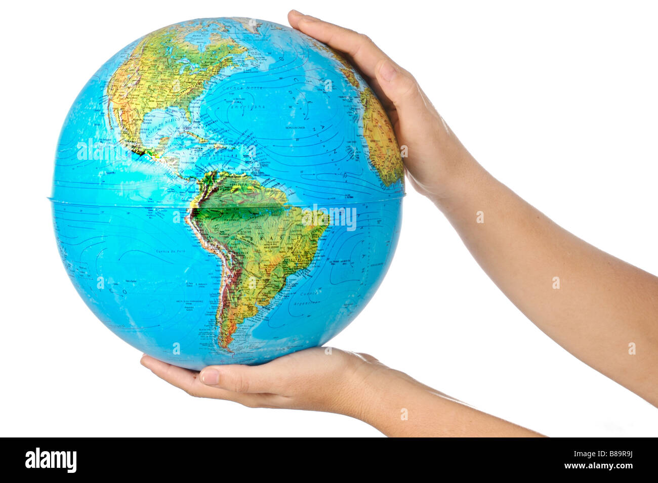 photo of a representation of the planet earth upon hands Stock Photo ...