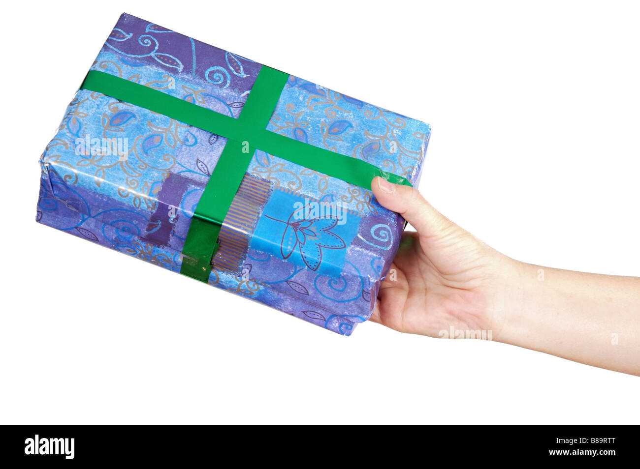 Hand over package Cut Out Stock Images & Pictures - Alamy