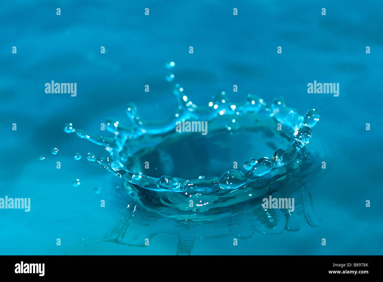 it a photo of a blue waterdrop Stock Photo - Alamy
