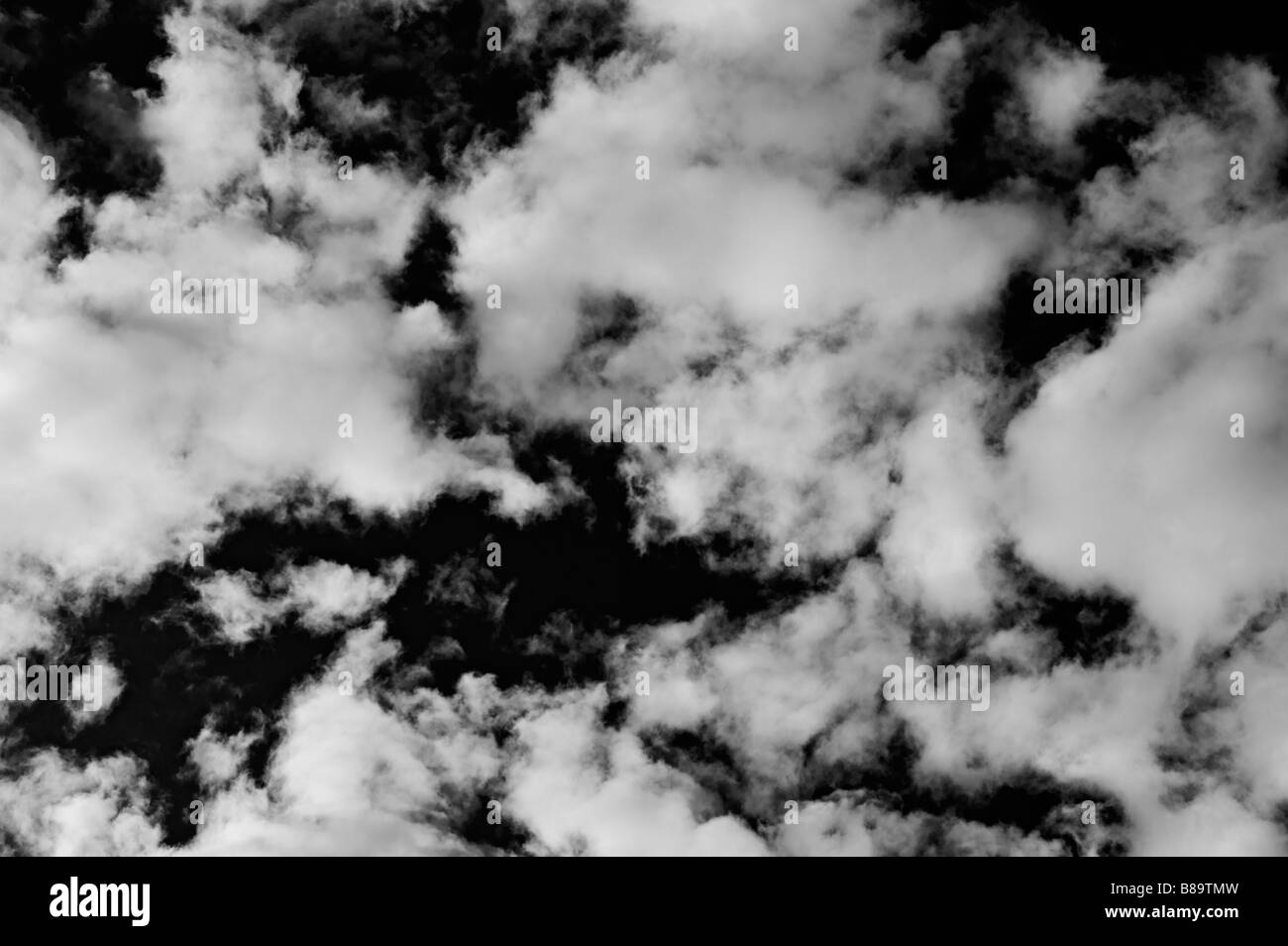 Photo of dramatic sky in bw whit coulds Stock Photo - Alamy
