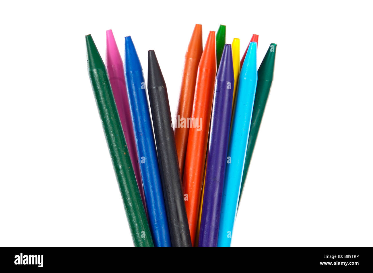 Colouring pencils a over white background Stock Photo - Alamy