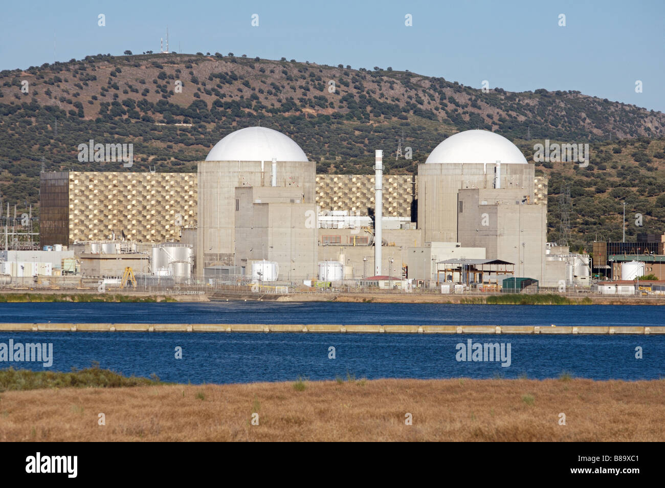 Nuclear power station with two atomic reactors Stock Photo - Alamy