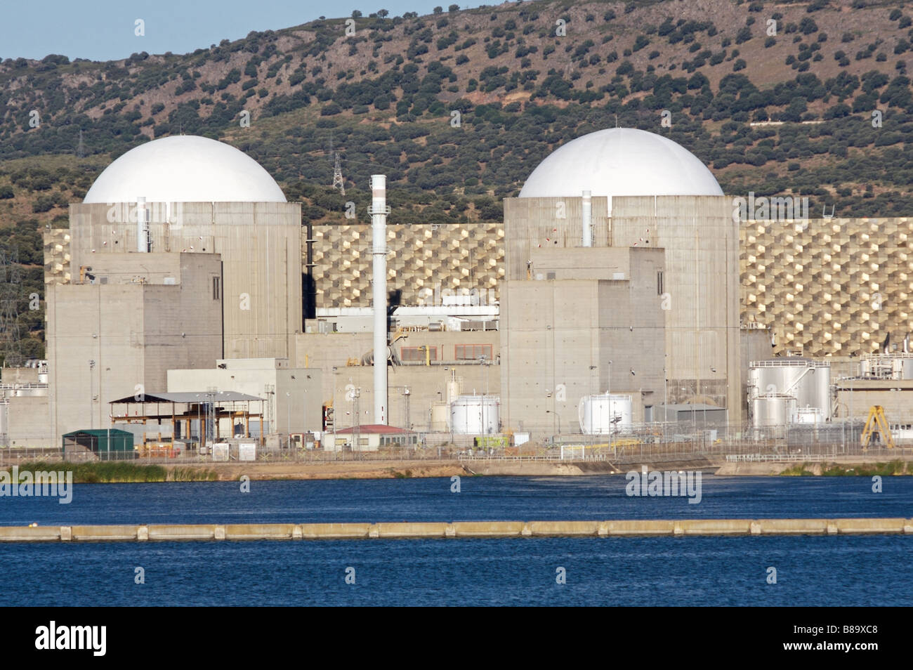 Nuclear power station with two atomic reactors Stock Photo - Alamy