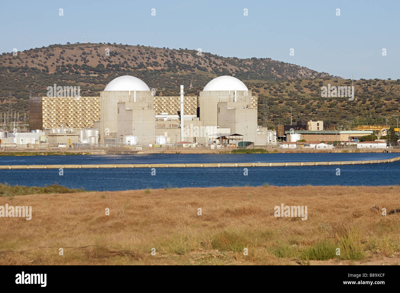 Nuclear power station with two atomic reactors Stock Photo - Alamy
