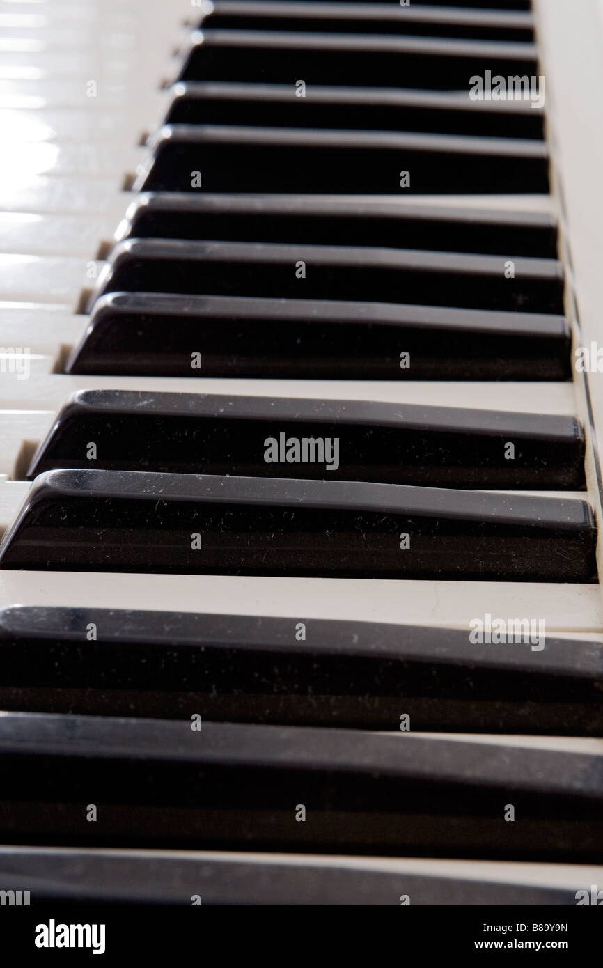 Keys of a piano Shallow depth of field Stock Photo - Alamy