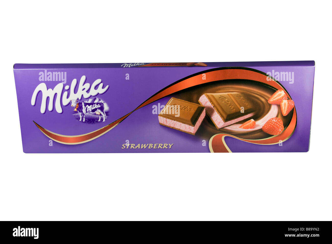 Milka chocolate isolated on white background Stock Photo - Alamy