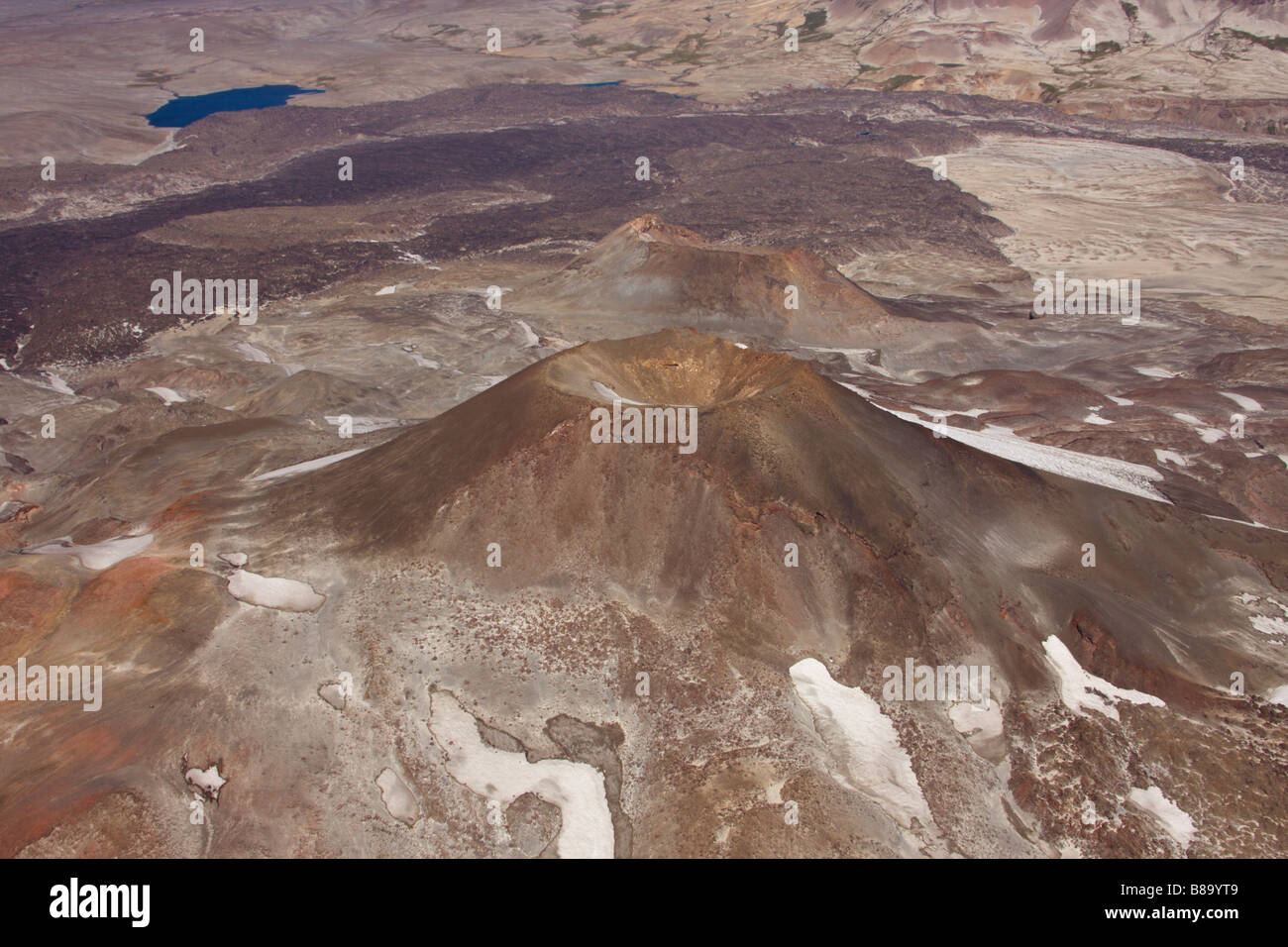 Descabezado grande volcano volcan cerro azul Chile Andes cordillera ...