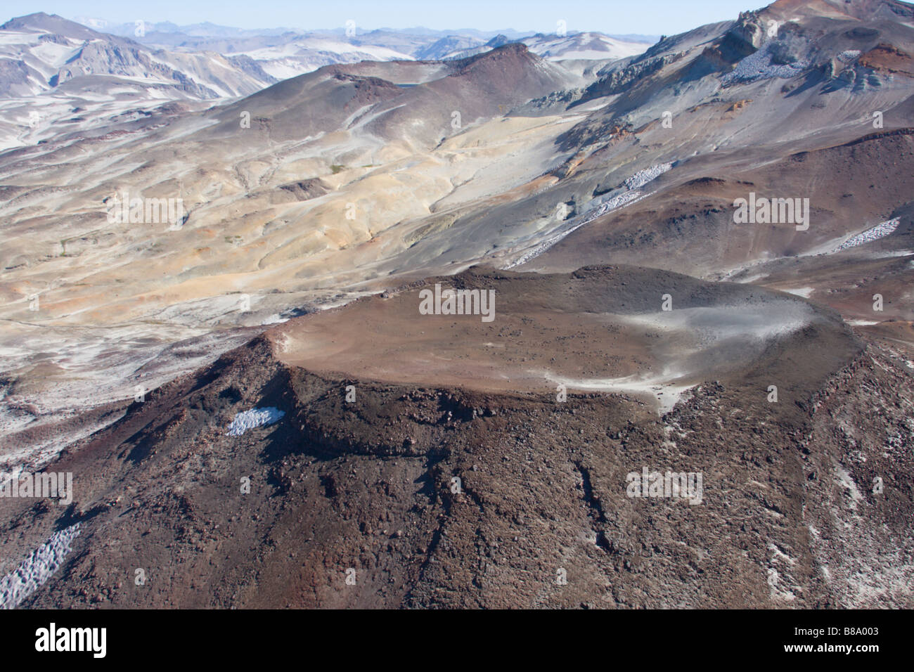 Descabezado grande volcano volcan cerro azul Chile Andes cordillera ...