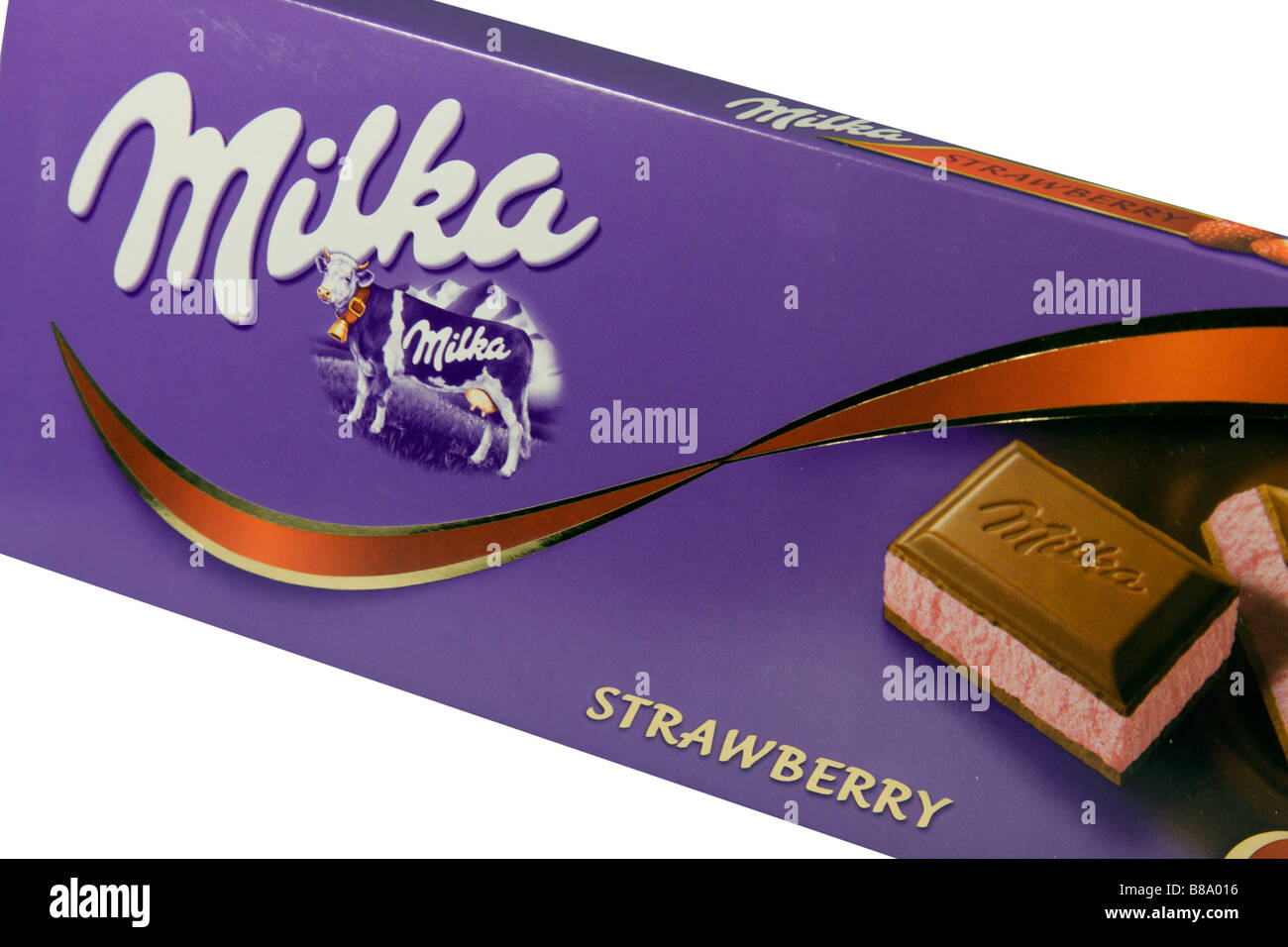 Milka chocolate isolated on white background Stock Photo - Alamy